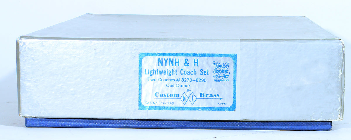 HO Brass Model Train - NJ Custom Brass New Haven 3-Car Light Weight Co ...