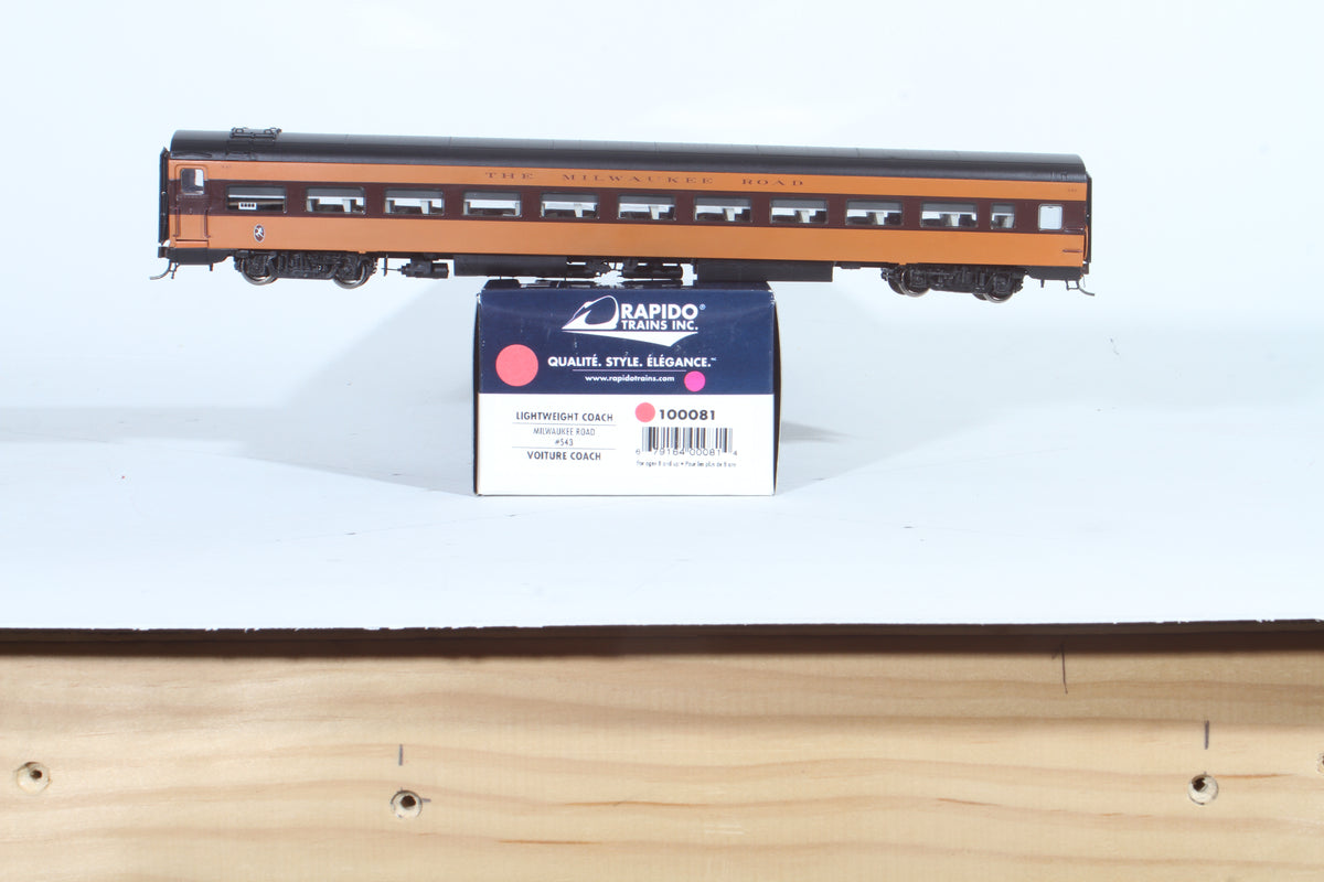 HO Model Trains - Rapido Trains 100081 is the HO Scale Lightweight Coa ...